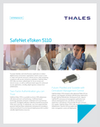 SafeNet eToken 5110 - Product Brief | Thales
