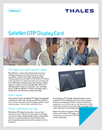 SafeNet OTP Display Card - Product Brief | Thales