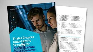 Thales Ensures Data-Centric Security for Oracle Exadata Cloud@Customer ...