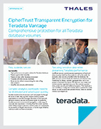 CipherTrust Transparent Encryption for Teradata Database | Thales